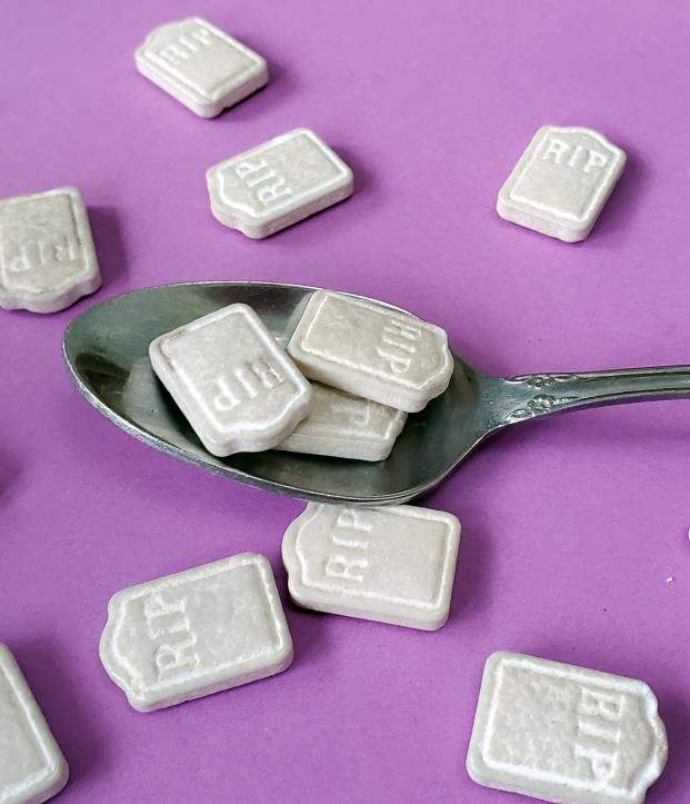 tombstone shaped candy